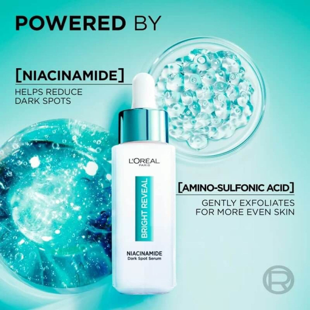 Loreal Bright Reveal Dark Spot Serum серум за лице с ниацинамид против